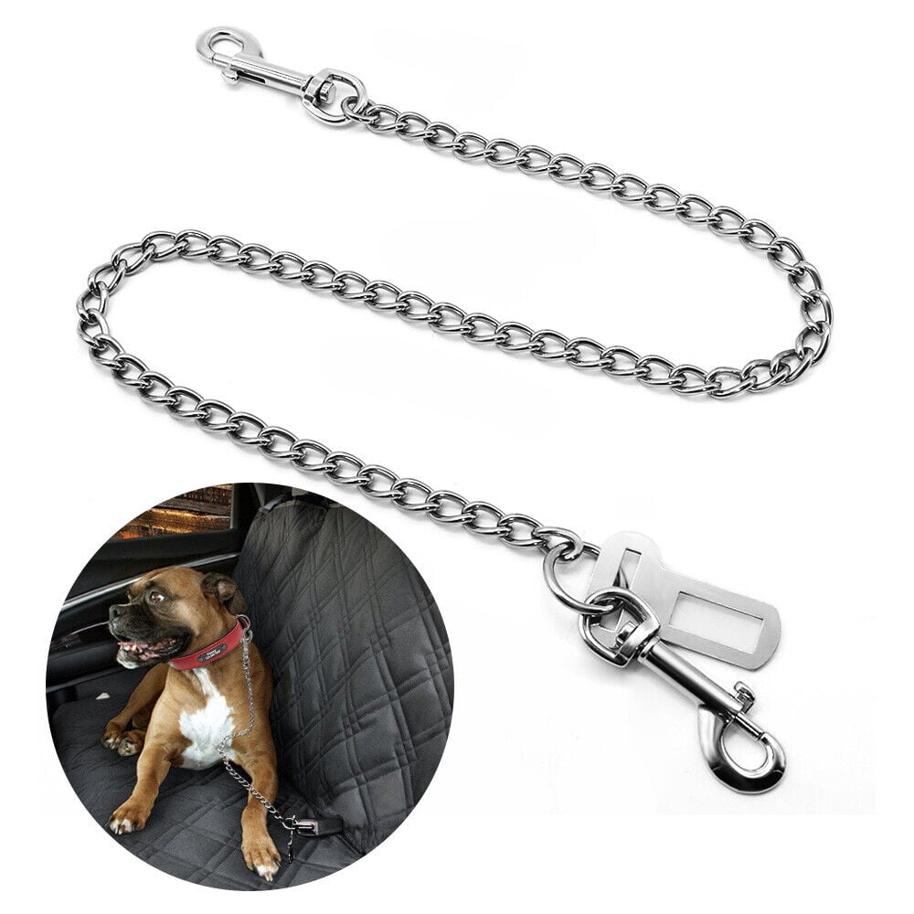 Pet Artist Dog Chain Leash Car Seat Belt Stainless Steel Pet Safety ...