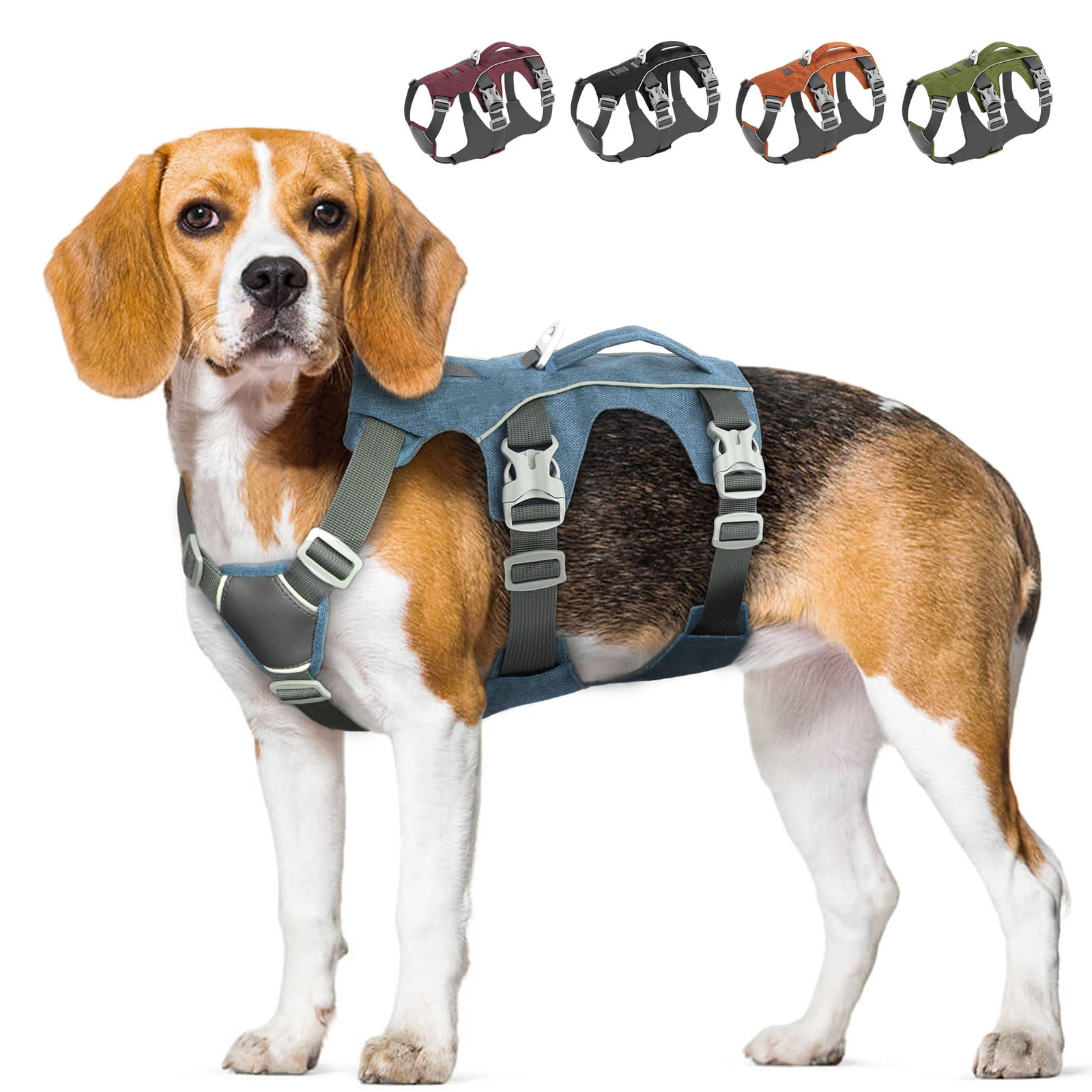 Pet Artist Escape Proof Dog Harness with Lift Handle Reflective ...