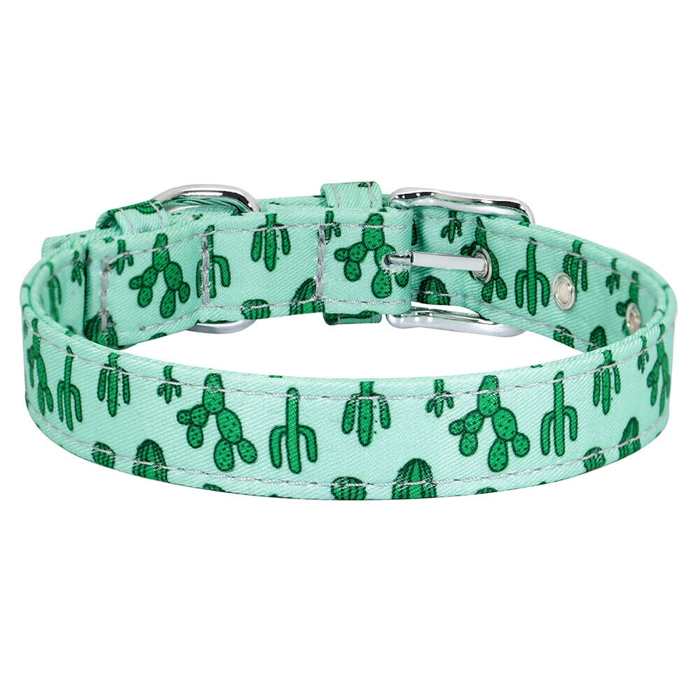 Pet Artist Fashion Floral Dog Collars Soft Nylon Rope Adjustable for ...