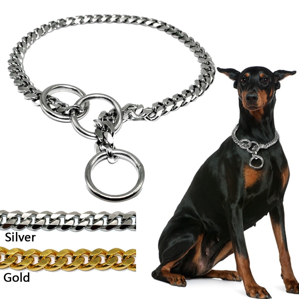 Pet Artist Heavy Duty Dog Metal Choke/Check Chain Collars Pet Show ...
