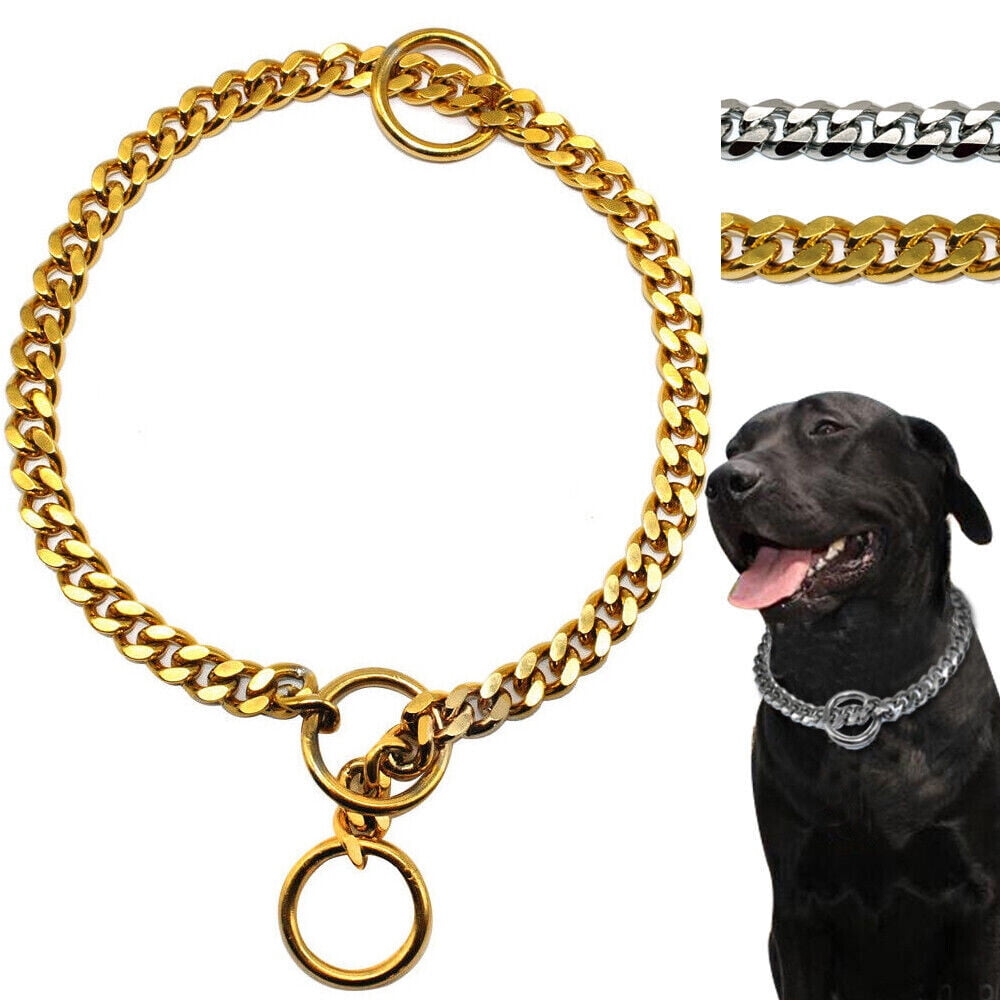 Pet Artist Heavy Duty Dog Metal Choke/Check Chain Collars Pet Show ...