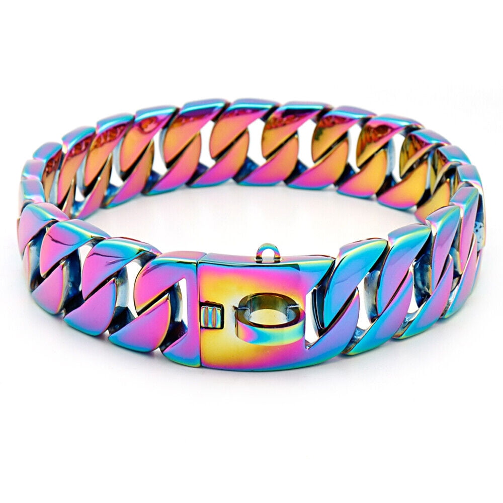 Pet Artist Luxury 30mm Thick Chain Dog Collar Heavy Duty Large Dog Pet ...