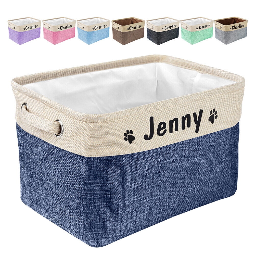 Pet Artist PET ARTIST Collapsible Dog Toy Storage Basket Bin with ...