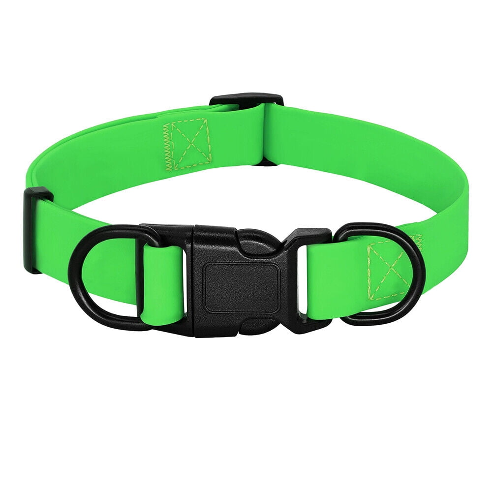 Pet Artist Waterproof Dog Collar Soft Rubber PVC Adjustable Neck Strap ...