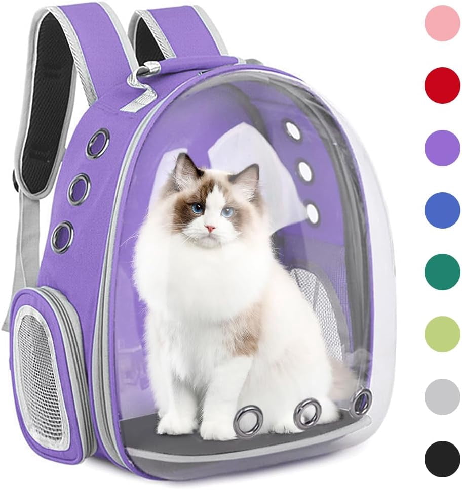 Pet Backpack Carrier,Bubble Backpack Cat Carrier,Pets and Small Dogs ...