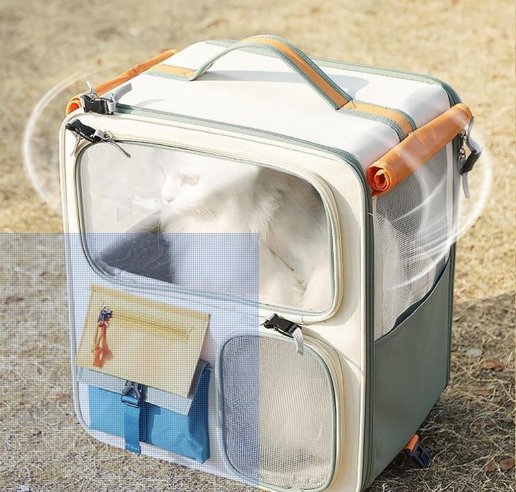 Pet Backpack - Dog Backpack - Cat Backpack - Expandable wheeled high ...