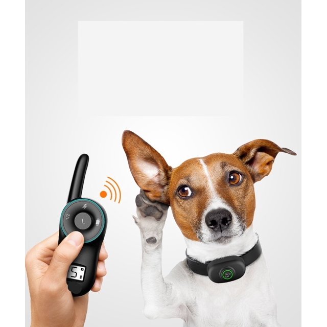 Pet Barking Stop Waterproof Charger Electric Shock Collar Dog Trainer ...