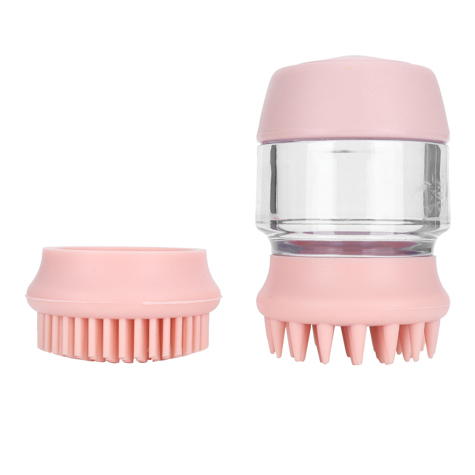 Pet Bath Brush With Dispenser, Soft Rubber Massage Tool For Dogs Cats ...