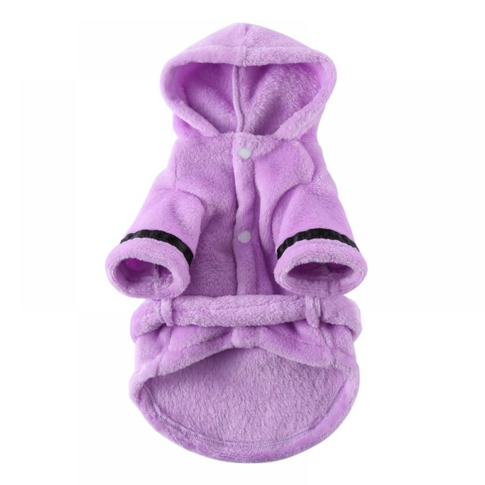 Pet Bathrobe Pajamas with Hood Quick Drying and Super Absorbent ...