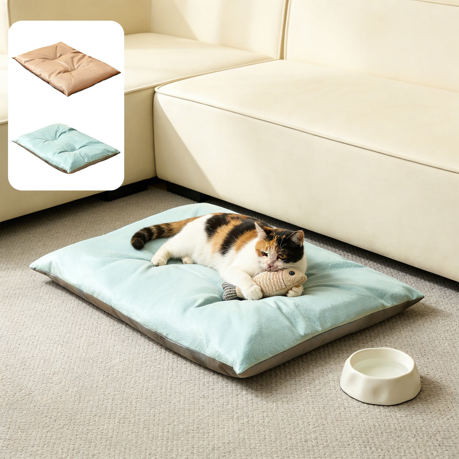 Pet Bed Mat for Dogs and Cats - Waterproof Leather, Anti-sFriend Base ...