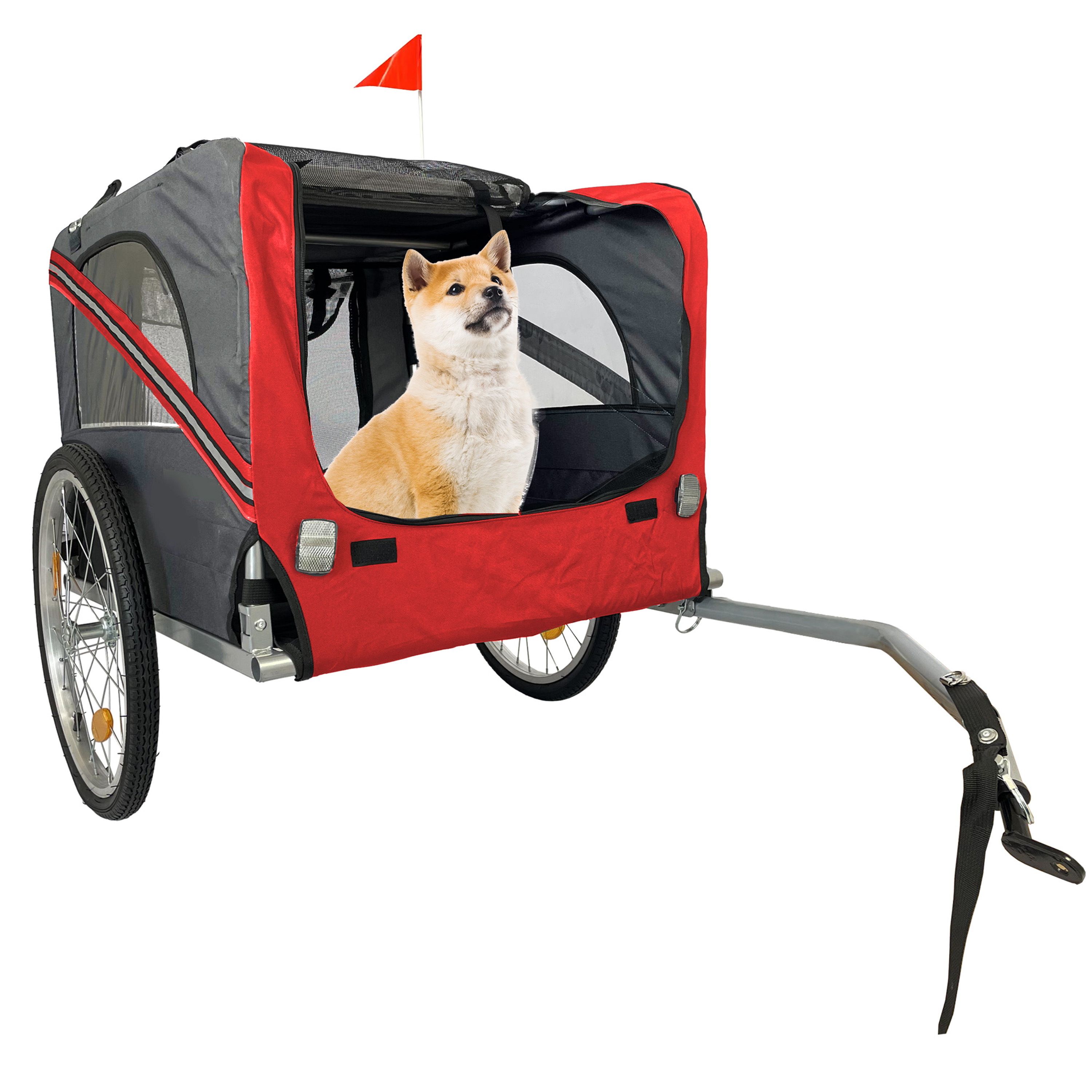 Pet Bike Trailer Dog Cart for Bicycle,Suitable for Small and Medium ...