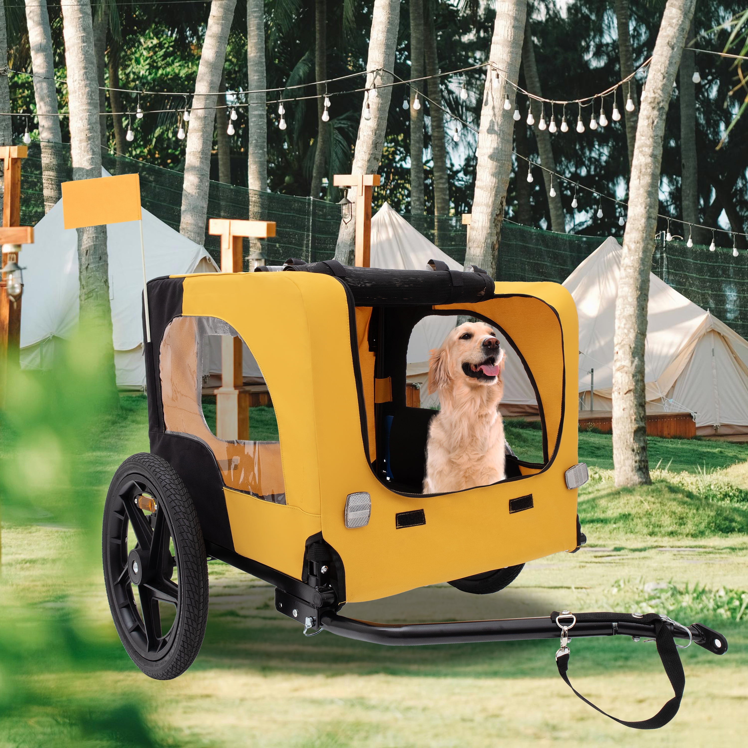 Pet Bike Trailer Dog Cart for Bicycle,Suitable for Small and Medium ...