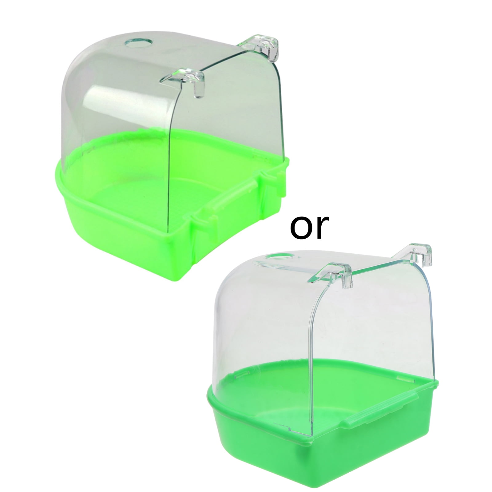 Pet Bird Bath Box Parrot Bathing Tub Cage Accessories for Parakeet ...