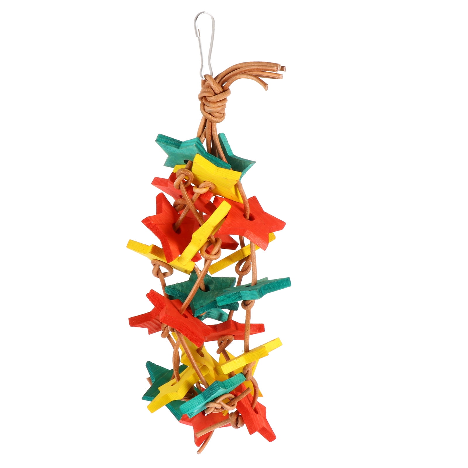Pet Bird Molar Plaything Cage Hanging Toy Bell Coiled Parrot Toys ...