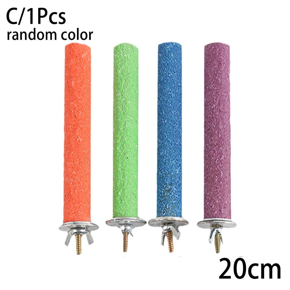 Pet Bird Parrot Stand Stick Chew Toys Paw Grinding Perches for Budgie ...