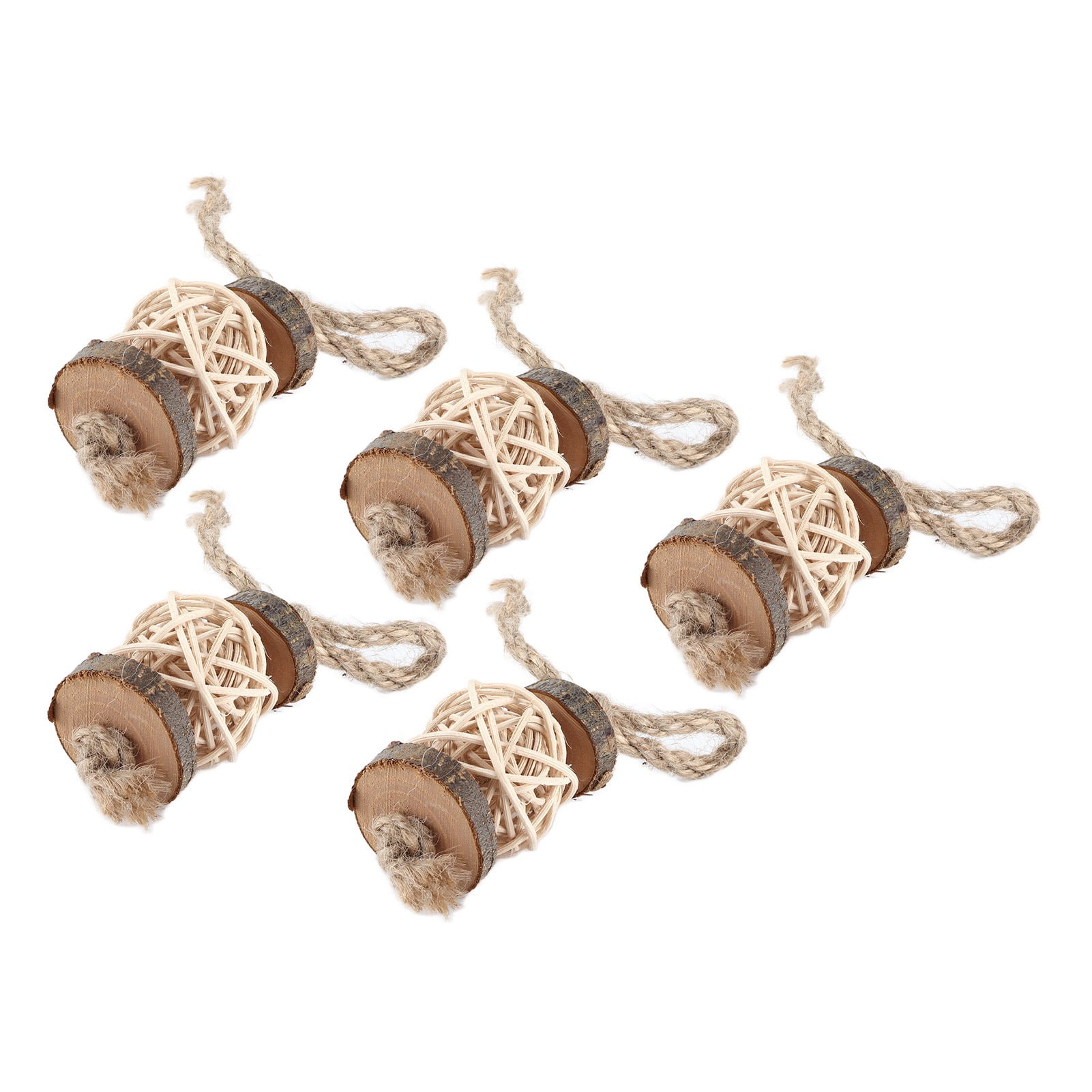 Pet Bitten Rattan Bird Sepak Takraw Balls Toy Applewood Pet Bitten ...