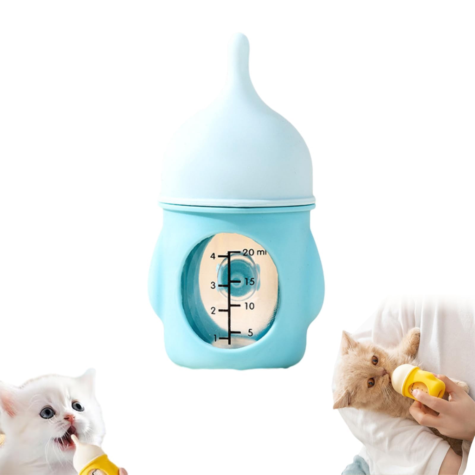 Pet Bottle Feeding Tool forKittens Nipple forPuppies Choking Silicone ...