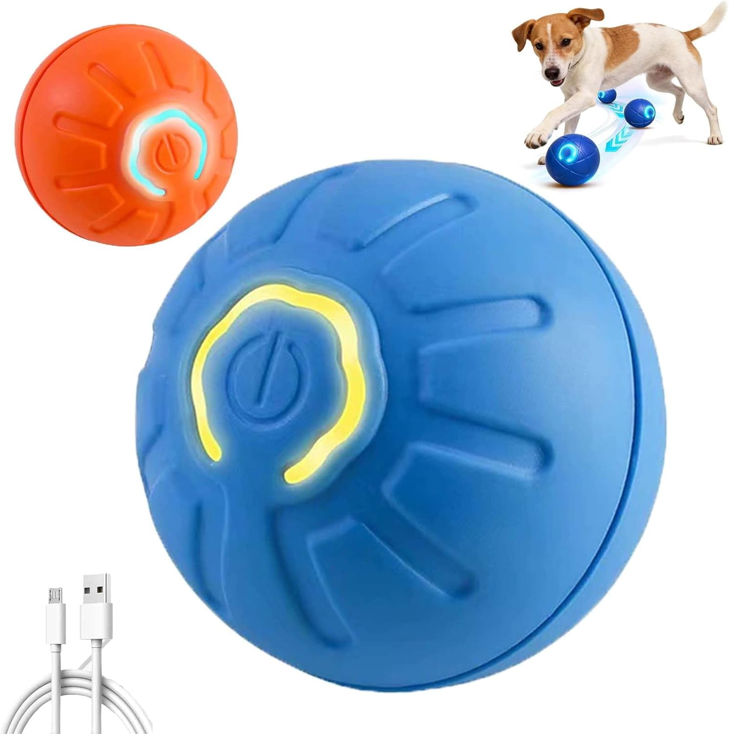 Pet Bounce Ball for Dogs, Interactive Dog Ball, 2026 Upgraded Version ...