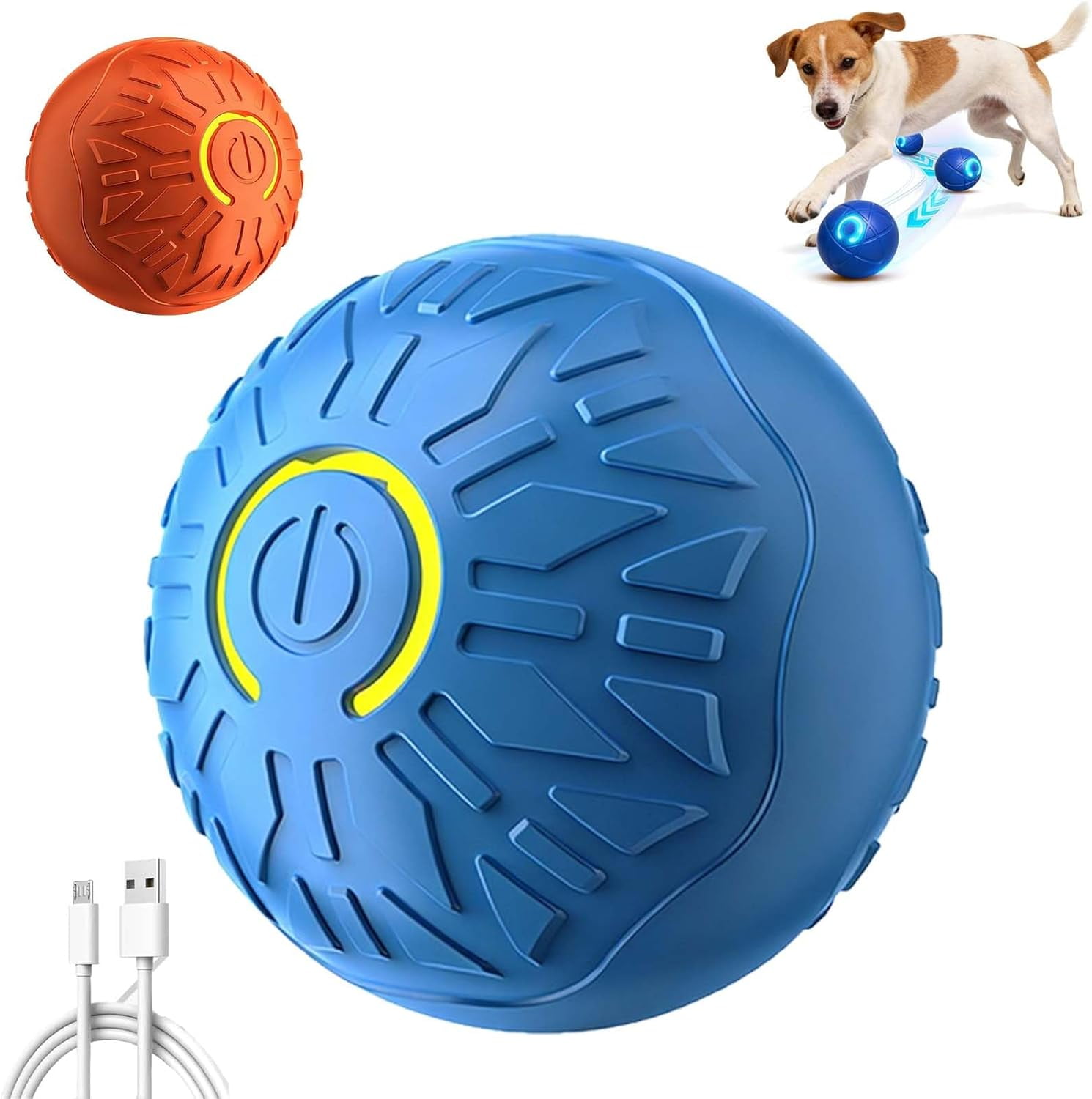 Pet Bounce Ball for Dogs, Interactive Dog Ball, 2026 Upgraded Version ...
