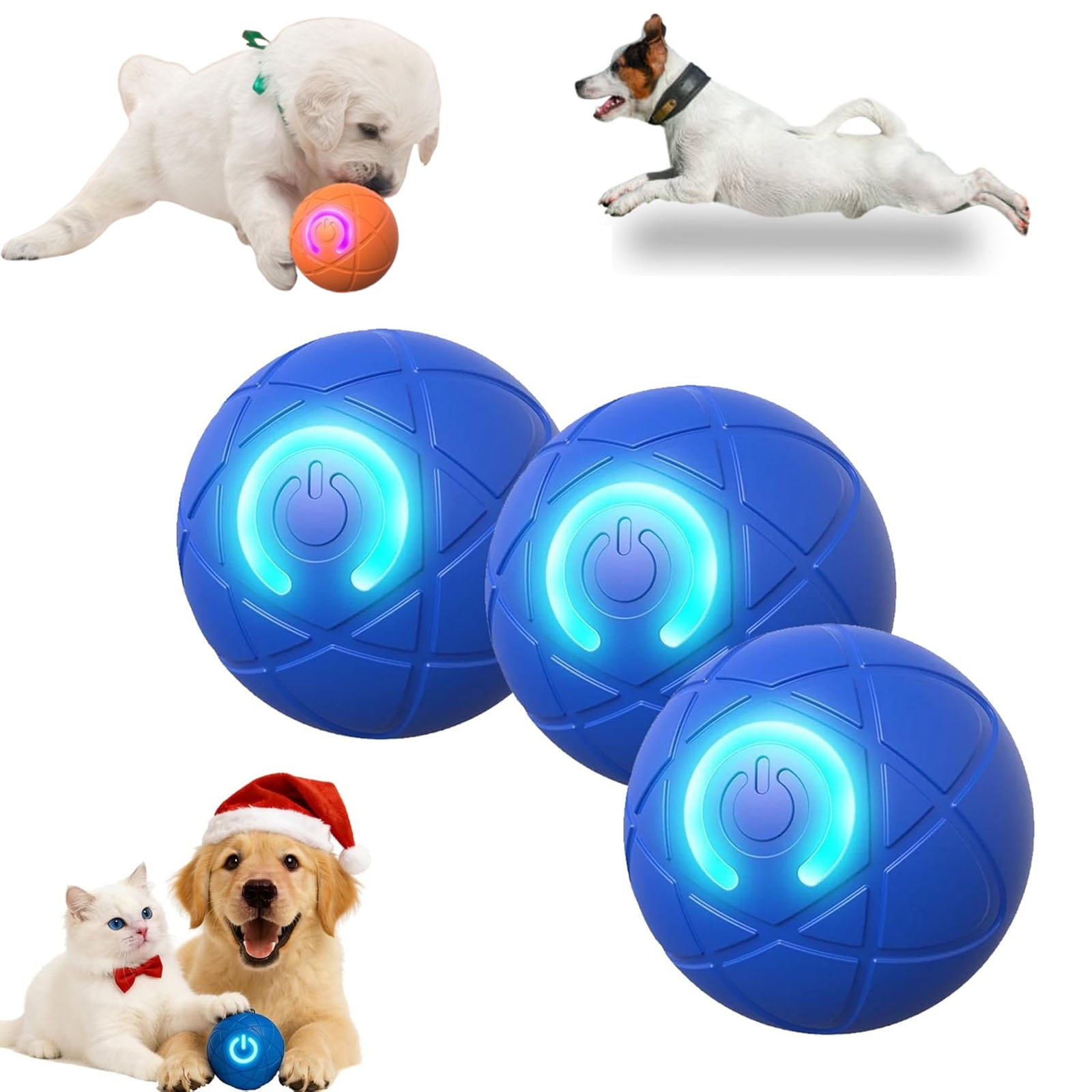 Pet Bounce Ball for Dogs, Smart Interactive Dog Bouncing Ball ...