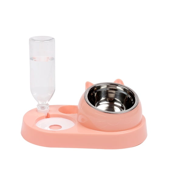 Pet Bowl Pet Drinking Water Dispenser Dog Double Bowl Automatic Pet ...