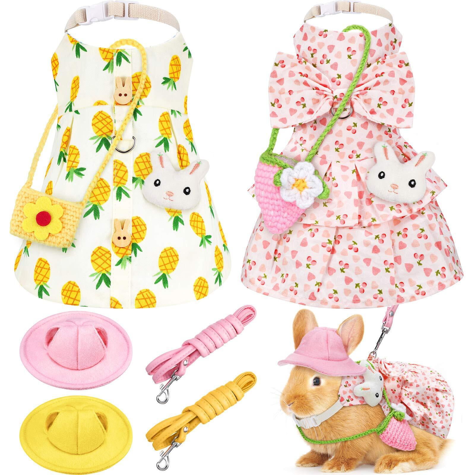 Pet Bunny Dress Small Animal Outfits Bunny Skirt Lop Eared Rabbit ...