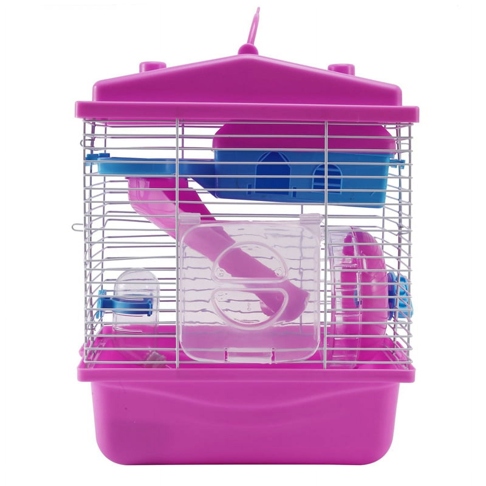 Pet Cage Cottage with Transparent Skylight Double Layer House for ...