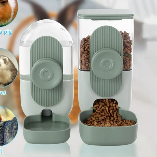 Pet Cage Hanging Feeder Water Dispenser, Hanging Gravity Auto Feeder ...