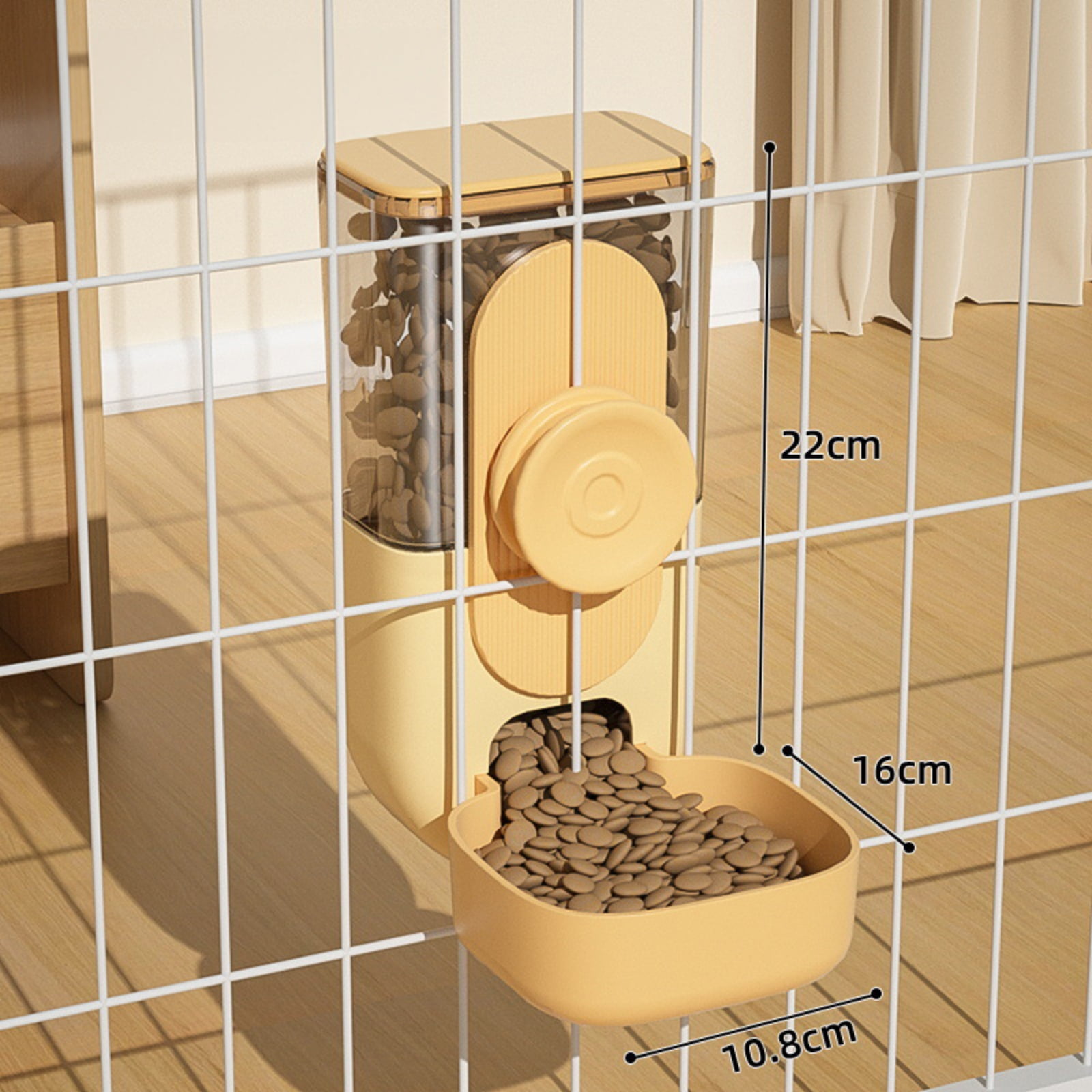 Pet Cage Hanging Feeder Water Dispenser, Hanging Gravity Auto Feeder ...