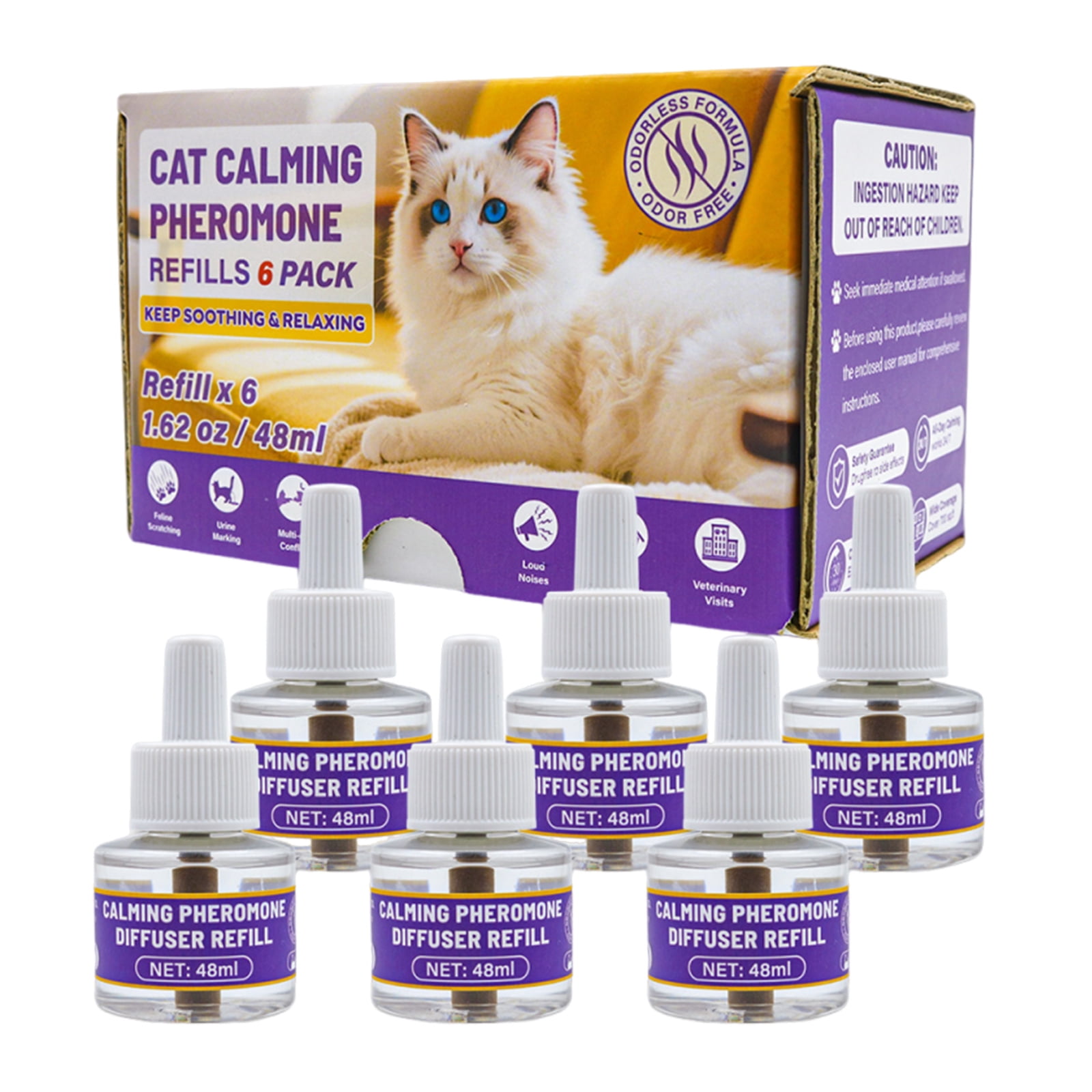 Pet Calming Diffuser, 3 in 1 Pheromone Therapy for Dogs, Reduces ...