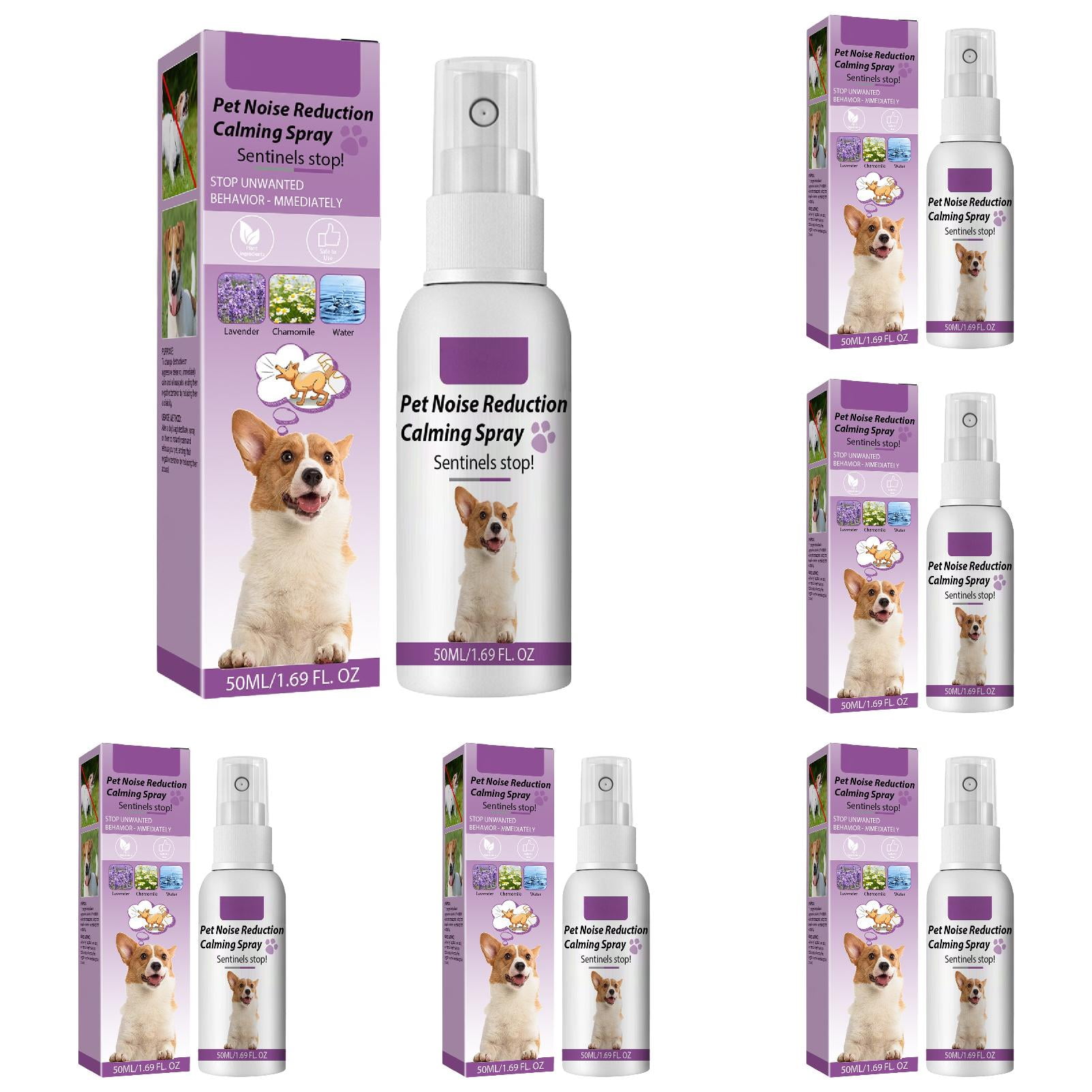 Pet Calming & Noise Reducing Spray Soothes Anxiety Promotes Minimizes ...