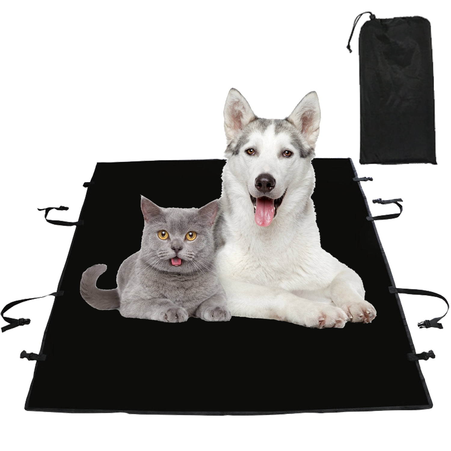 Pet Car Pad for Rear Seat,Pet Car Kennel with Scratch and Bite ...