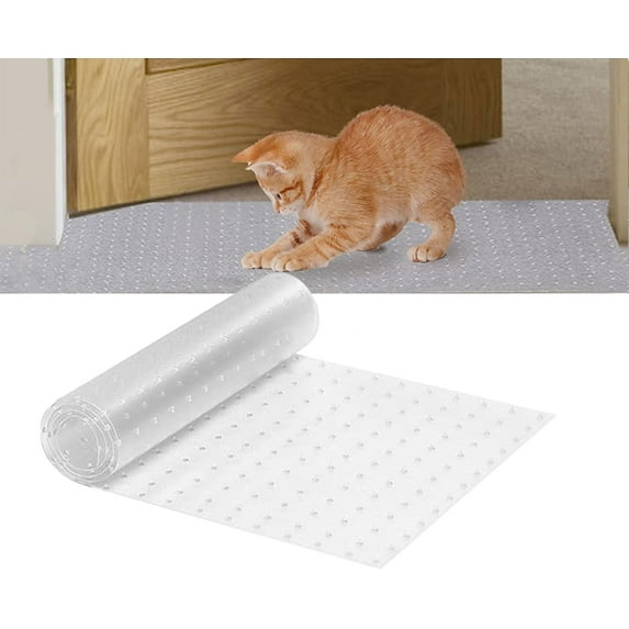 Pet Carpet Protector Mat 15.7in x 3.6ft Clear Plastic Runner with ...