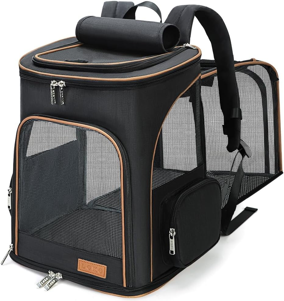 Pet Carrier Backpack Expandable Cat Backpack for Medium Dogs and Large ...