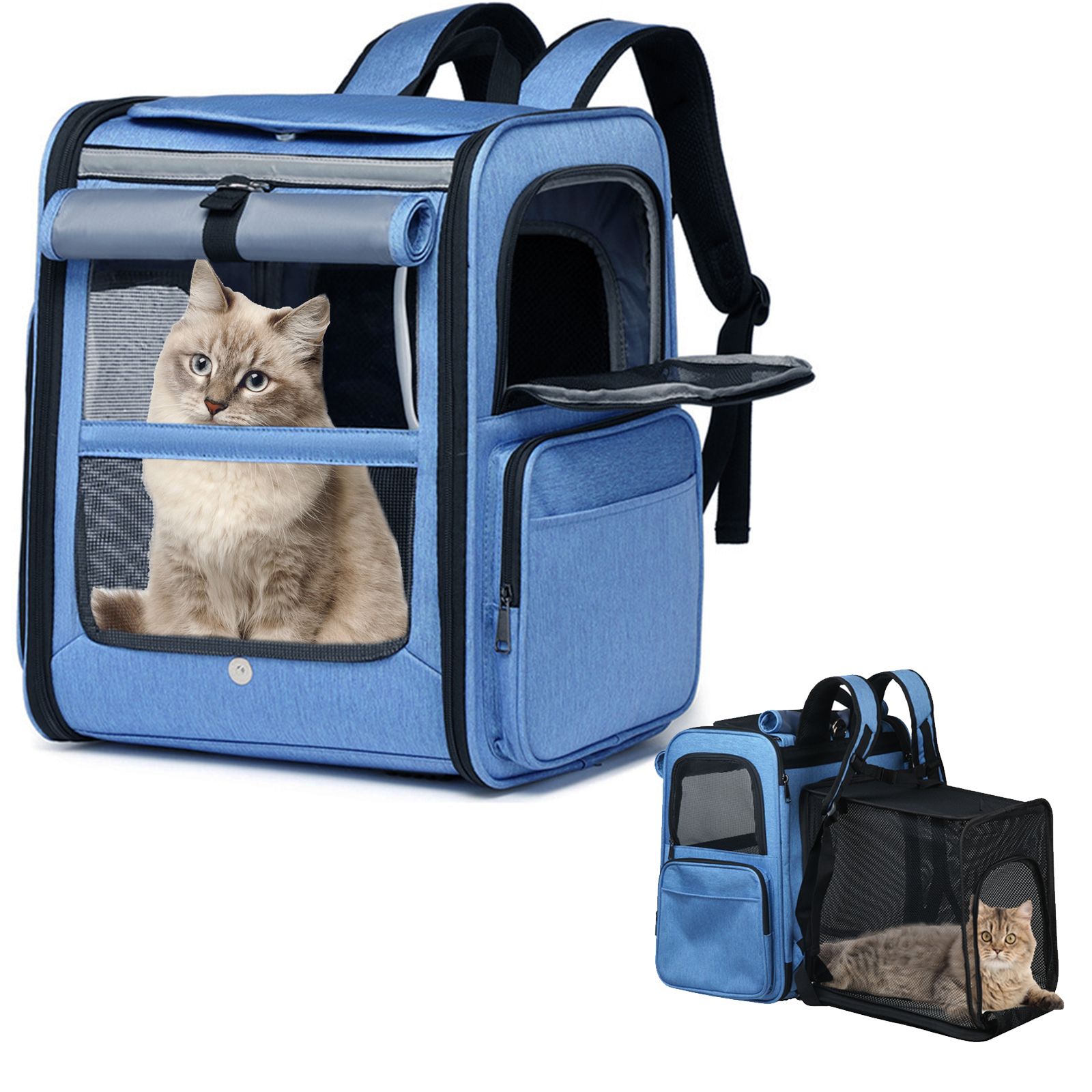 Pets Carrier Dog Front Chest Backpack Five Holes Backpack Dog Outdoor ...