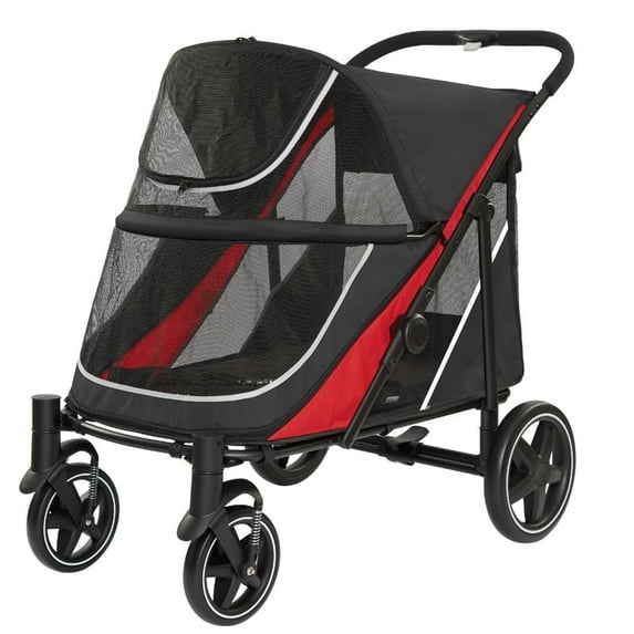 Pet Cart All-in-one Lightweight Foldable Multi-cat Dog Outing Cart ...