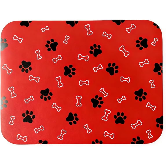 Pet Cat Dog Food Mat Non Slip Mat for Dog Water Bowl Mat Quick Dry ...