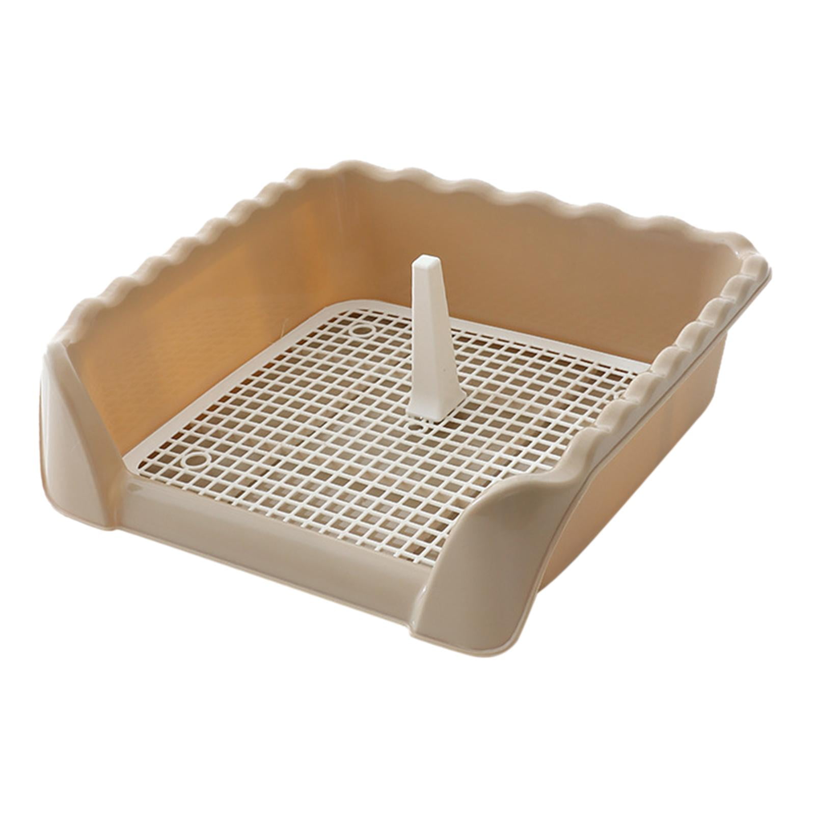 Pet Cat Training Toilet Tray, with Removable Post Three Sided Fence ...