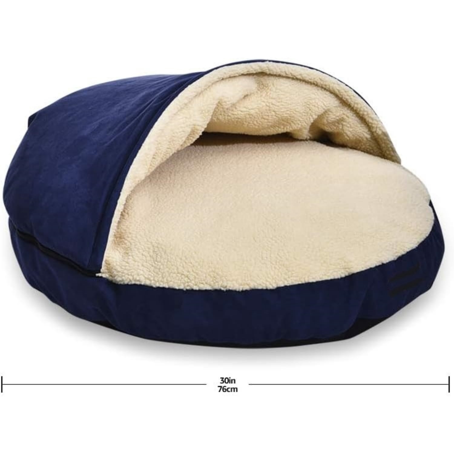 Pet Cave Bed for Dog, With Removal Nesting Cave Cover, Fits up to 35lbs ...