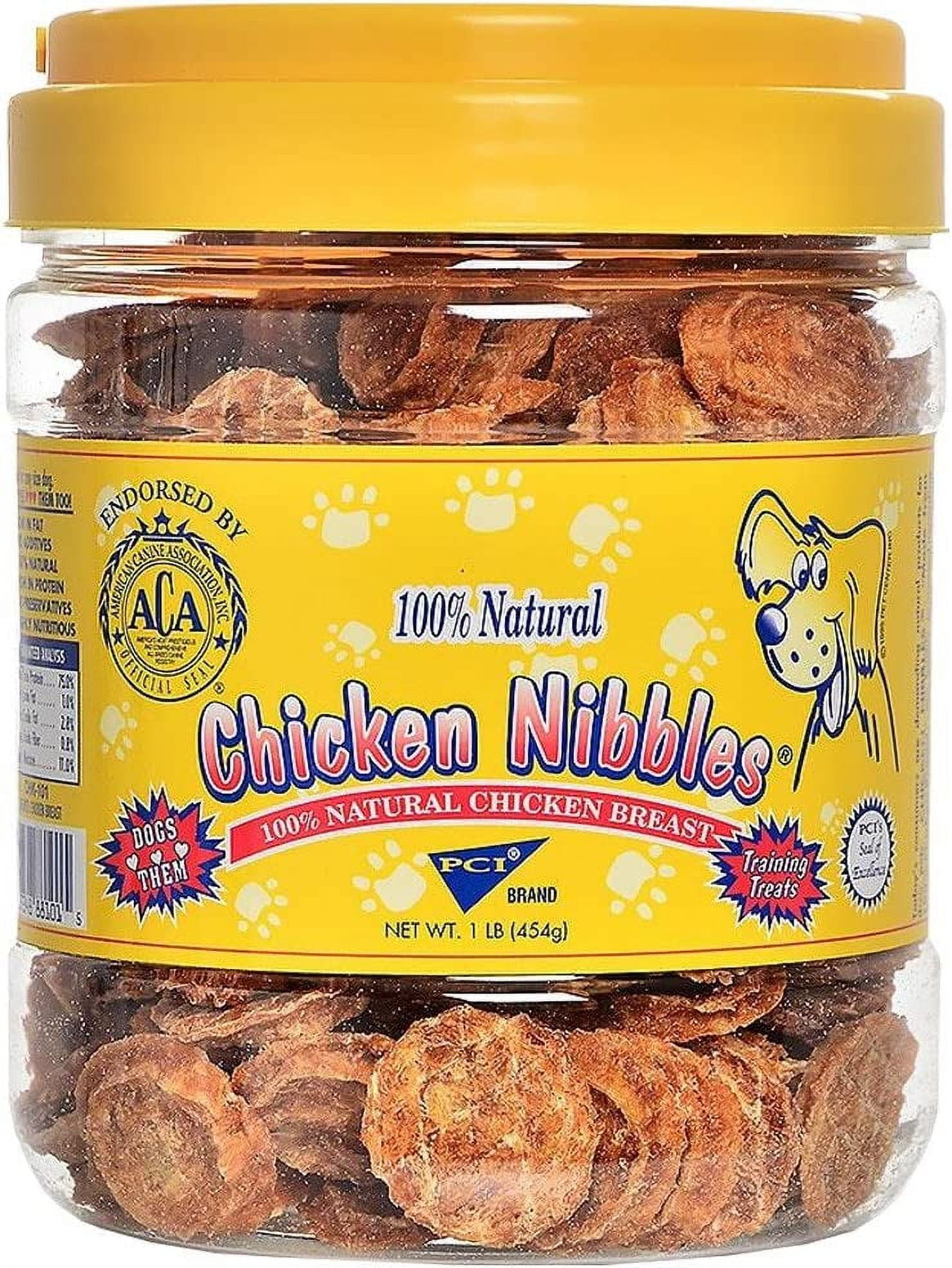 Pet Center Pet Center Chicken Breast Nibbles 16 oz Canister - Walmart.com
