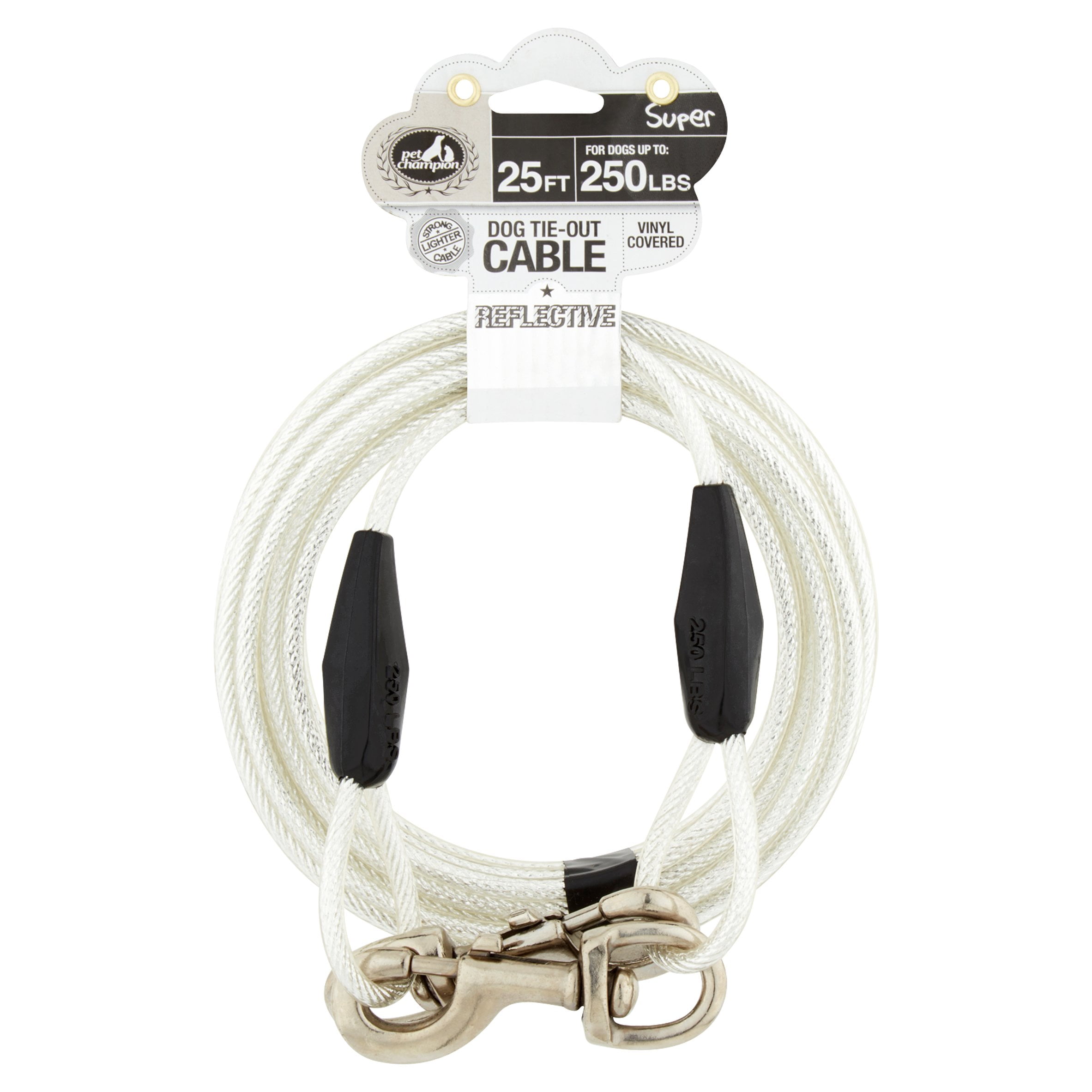 Pet Champion 25 ft Super Dog Tie-Out Cable - Walmart.com