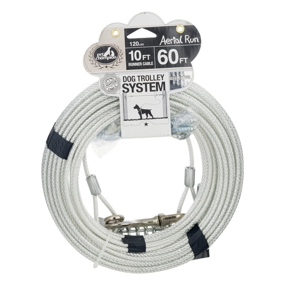 Pet Champion Aerial Run 10 ft Runner Cable - Walmart.com