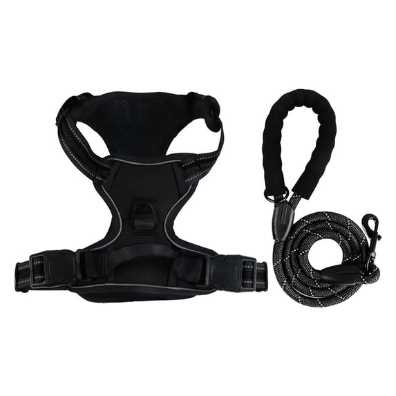 Pet Chest Back High Quality Reflective Vest Harness Set for Large Dogs ...