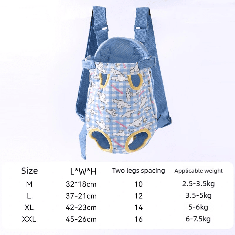 Pet Chest Bag Backpack- Portable Travel Bag for Dogs and Cats, Four ...