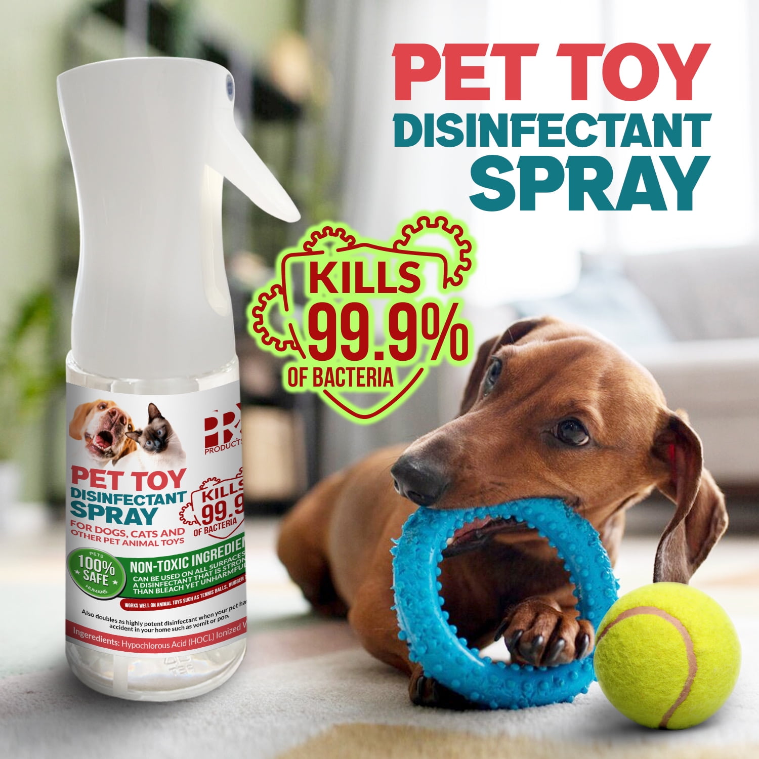 Pet Chew Toy Cleaner Plus Vomit & Poo Disinfectant Spray ( Non-Toxic ...