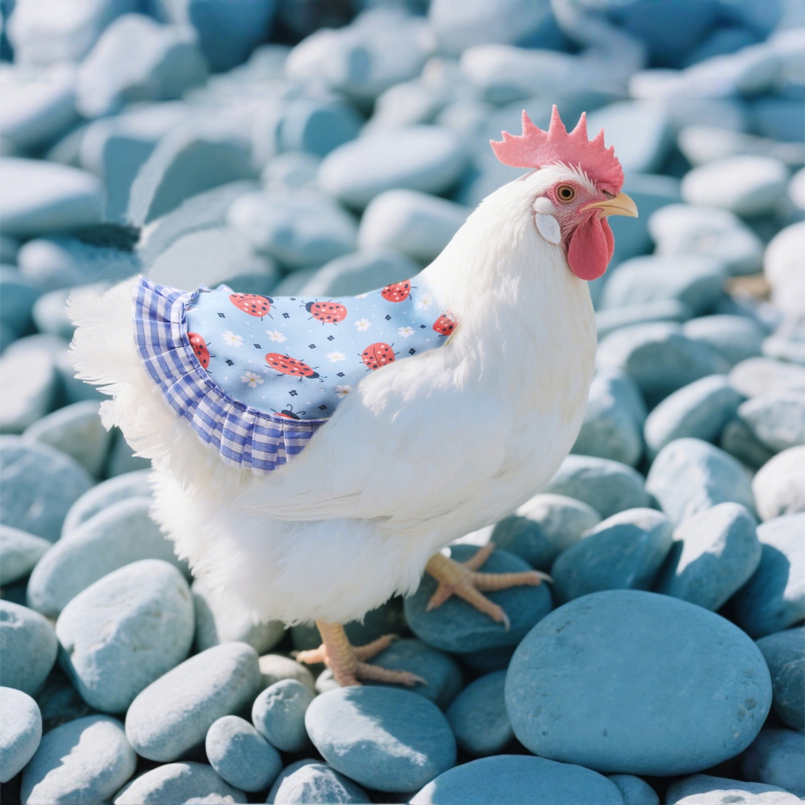 Pet, Chicken Harness, Chicken ClothesforReal Chickens, Ladybug Print ...