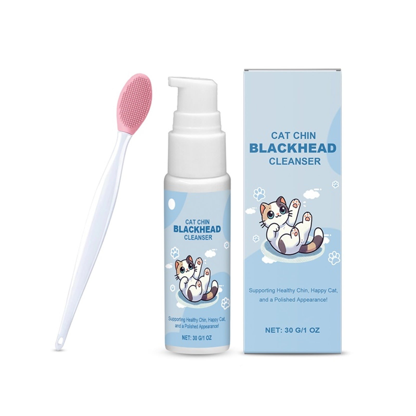 Pet Chin Blackhead Remover Set, Non-Irritating Cat & Dog Chin Acne ...