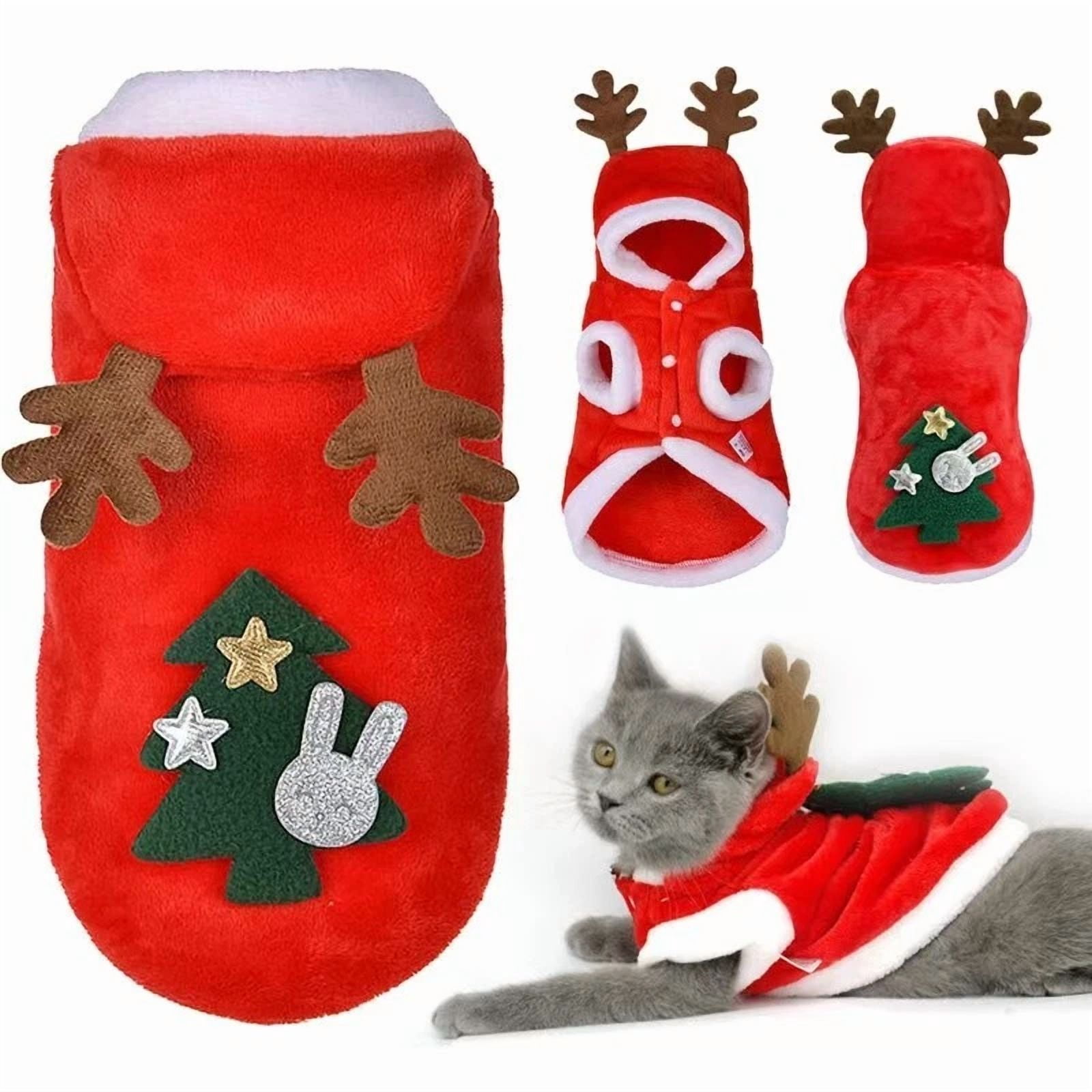 Pet Christmas Costumes, Puppy Christmas Tree Reindeer Outfit Dogs Cats ...