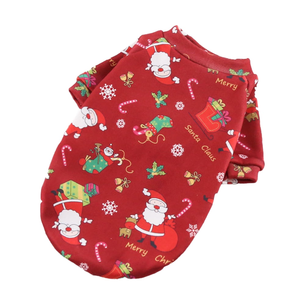 Pet Christmas Holiday Dog Cat Pet Christmas Clothes Costume - Walmart.com
