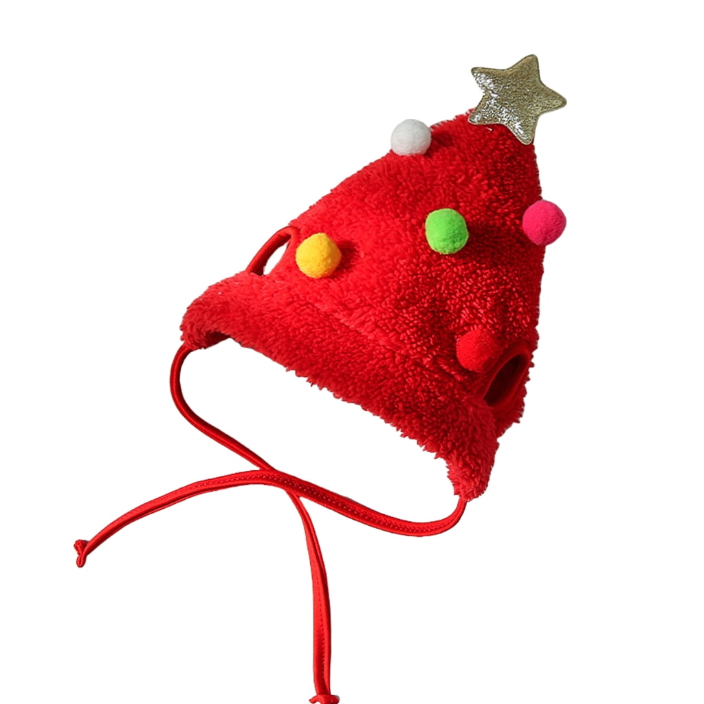 Pet Christmas Tree Hat Unique Reindeer for Small Medium Dog Hat ...